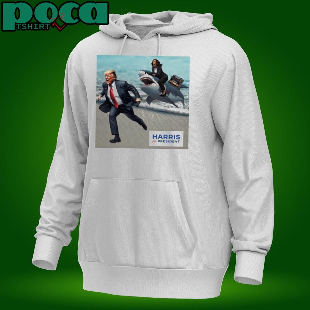 Harris for president Kamala Harris ride shark chase Trump make America ...